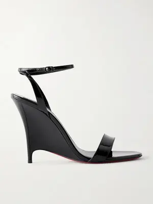 Christian Louboutin Glossed Sandals For Women