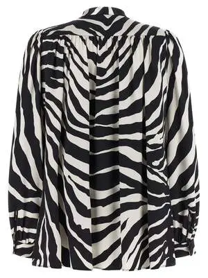 Dolce & Gabbana Zebra Print Silk Shirt