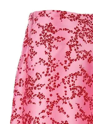 Alberta Ferretti Mikado Floreale' Skirt