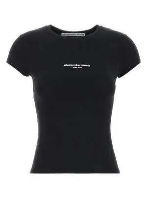 Alexander Wang Stretch Cotton T-shirt - Black