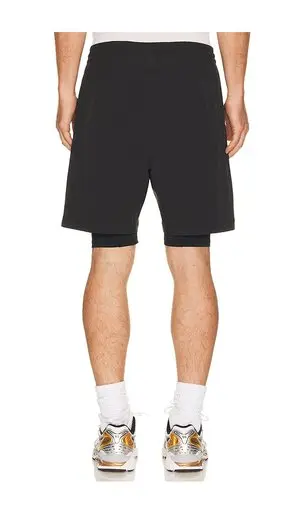 Reigning Champ 4-way Stretch Nylon Combo Standard Training Short 7 Inch Inseam - Black
