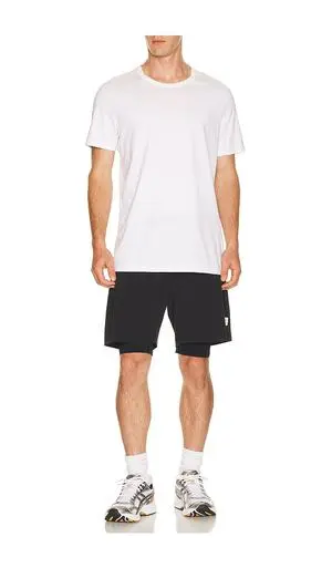 Reigning Champ 4-way Stretch Nylon Combo Standard Training Short 7 Inch Inseam - Black