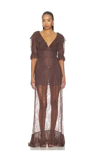 Camila Coelho Frill Evening Dresses