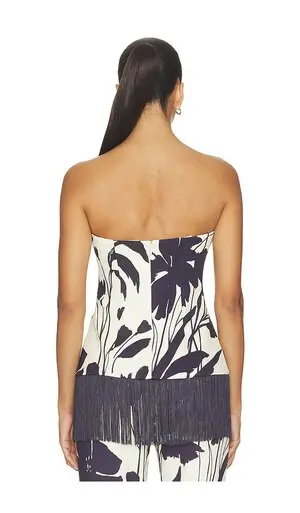 Cara Cara Benita Strapless Top With Fringe Detail - Ivory