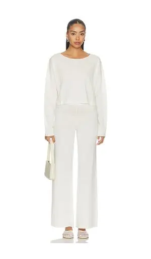 Eterne Cropped Boatneck Top
