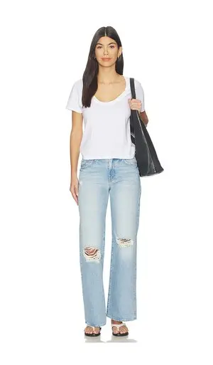 LA LIGNE Scoop Short Sleeve Molly Tee
