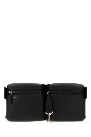 Givenchy Leather Fold Belt Bag - Black