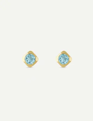 SOPHIE BLAKE Deco Studs Blue Topaz Earrings