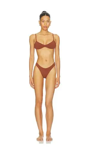 HAIGHT. Leila Bikini Bottom In Brown