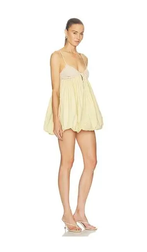 CAMILA COELHO Triana Mini Dress In Yellow