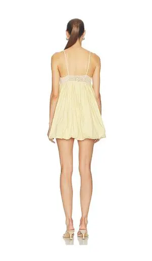 CAMILA COELHO Triana Mini Dress In Yellow