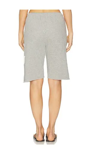FREECITY Cotton Blend Cutoff Shorts With Graphic Print
