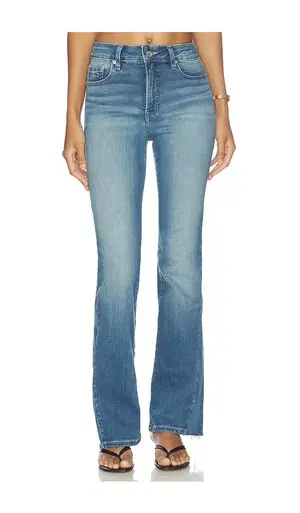 Good American Soft Tech Good Petite Bootcut Jeans In Blue - Indigo