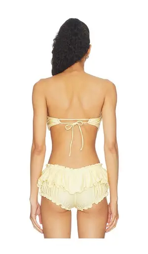 SHANI SHEMER Renu Bikini Top In Yellow