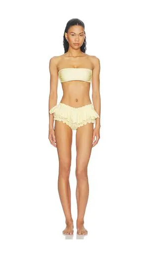 SHANI SHEMER Renu Bikini Top In Yellow