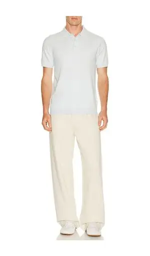 J. Lindeberg Ridge Knitted Polo In White