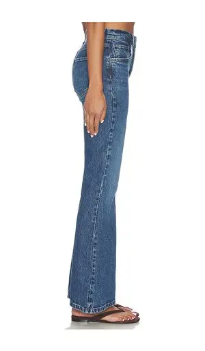 FAVORITE DAUGHTER The Maurice Mid Rise Flare In Blue