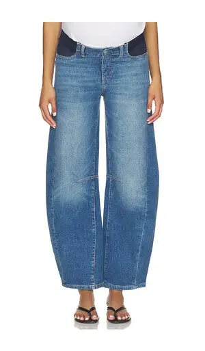 DL1961 Miro Barrel High Rise Maternity Jeans - North Current