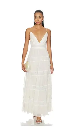 Ronny Kobo Rune Dress - Ivory