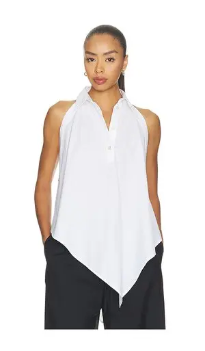Helmut Lang Collar Scarf Top