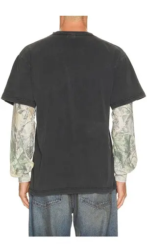 PHILCOS Jeep 4x4 Country Layered Tee In Black