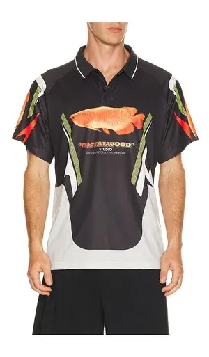 METALWOOD STUDIO Arowana Sport Polo - Black