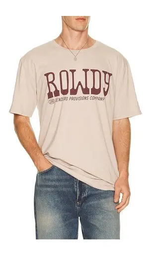 SENDERO PROVISIONS CO. Rowdy Tee In Brown