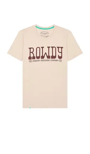 SENDERO PROVISIONS CO. Rowdy Tee In Brown