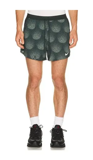 Nike Dri-fit 5 Brief-lined Running Shorts In Black - Black Spruce