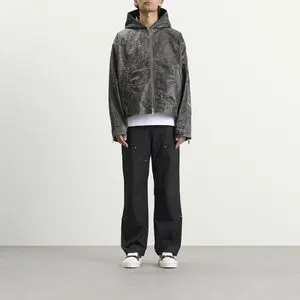 COLE BUXTON Cb Hooded Leather Jacket