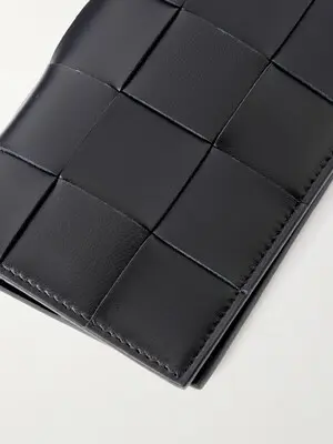Bottega Veneta Cassette Intrecciato Leather Passport Case