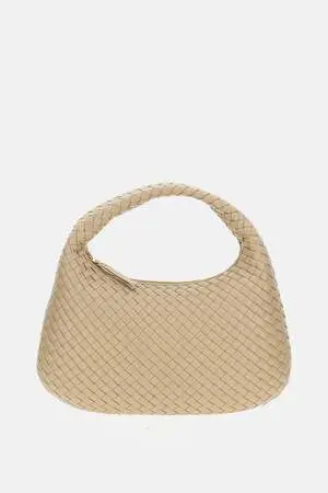 Bottega Veneta Padded Intrecciato Shoulder Bag - Beige