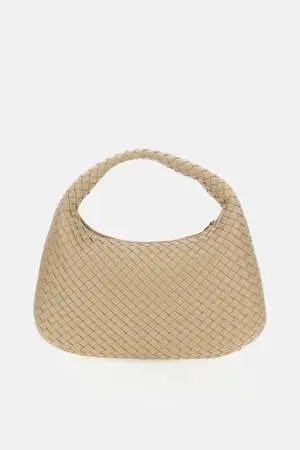 Bottega Veneta Padded Intrecciato Shoulder Bag - Beige