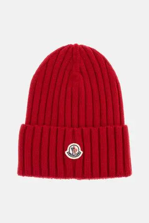 Moncler Wool Knit Beanie - Red