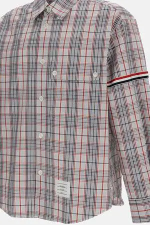 Thom Browne Camicia A Quadri Oversize - Multicolore