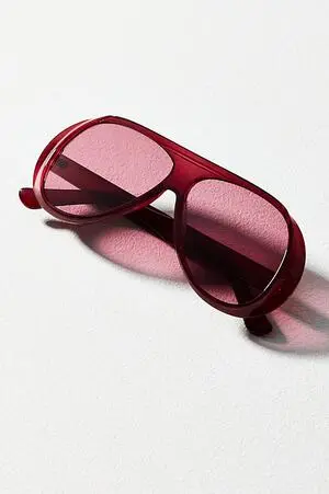 I-SEA Translucent Aviator Sunglasses - Rose