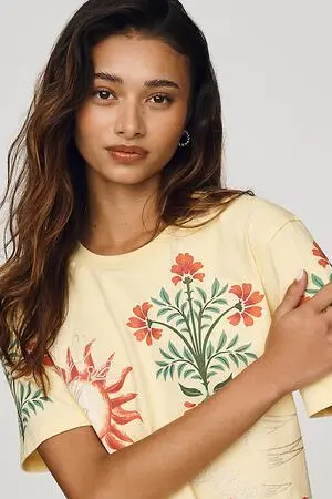 RAISONNEL Cotton Embroidered Tee