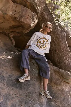 Free People Tackle Graphic Tee - White Combo