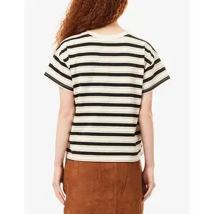 Rag & Bone Kelly Stripe Boxy Cotton T-shirt