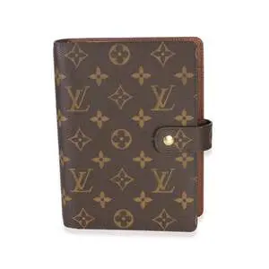 LOUIS VUITTON Monogram Canvas Ring Agenda Cover - Brown