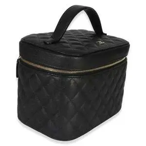 Chanel Quilted Caviar Vanity Pouch