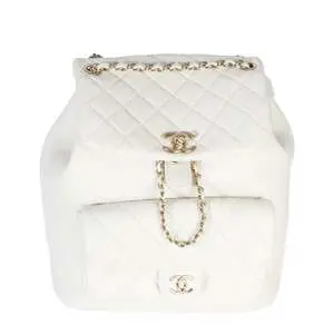 CHANEL Chanel Quilted Lambskin Small Duma Drawstring Backpack