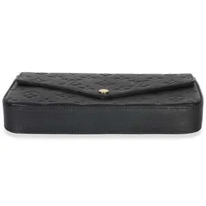 LOUIS VUITTON Monogram Empreinte Felicie Pochette Shoulder Bag - Black