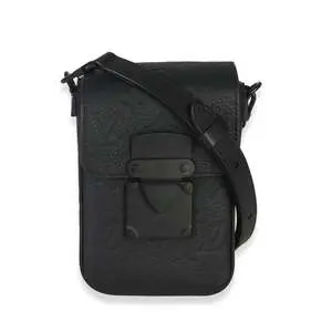 LOUIS VUITTON Monogram Taurillon S Lock Wearable Wallet - Black