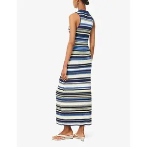 Simkhai Kerrin Collared Cotton-knit Midi Dress