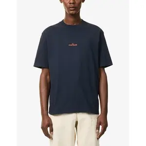 Stone Island Small Central Logo Short-sleeve Cotton-jersey T-shirt
