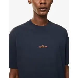 Stone Island Small Central Logo Short-sleeve Cotton-jersey T-shirt