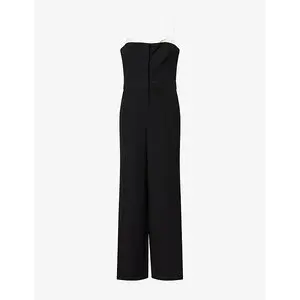 Simkhai Hazel Contrast-bustier Woven Jumpsuit - Black Multi