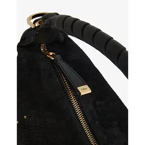 Chloé Marcie Studded Suede Shoulder Bag