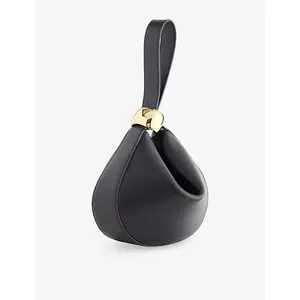 AMANU The Zambia Leather Pouchette - Black